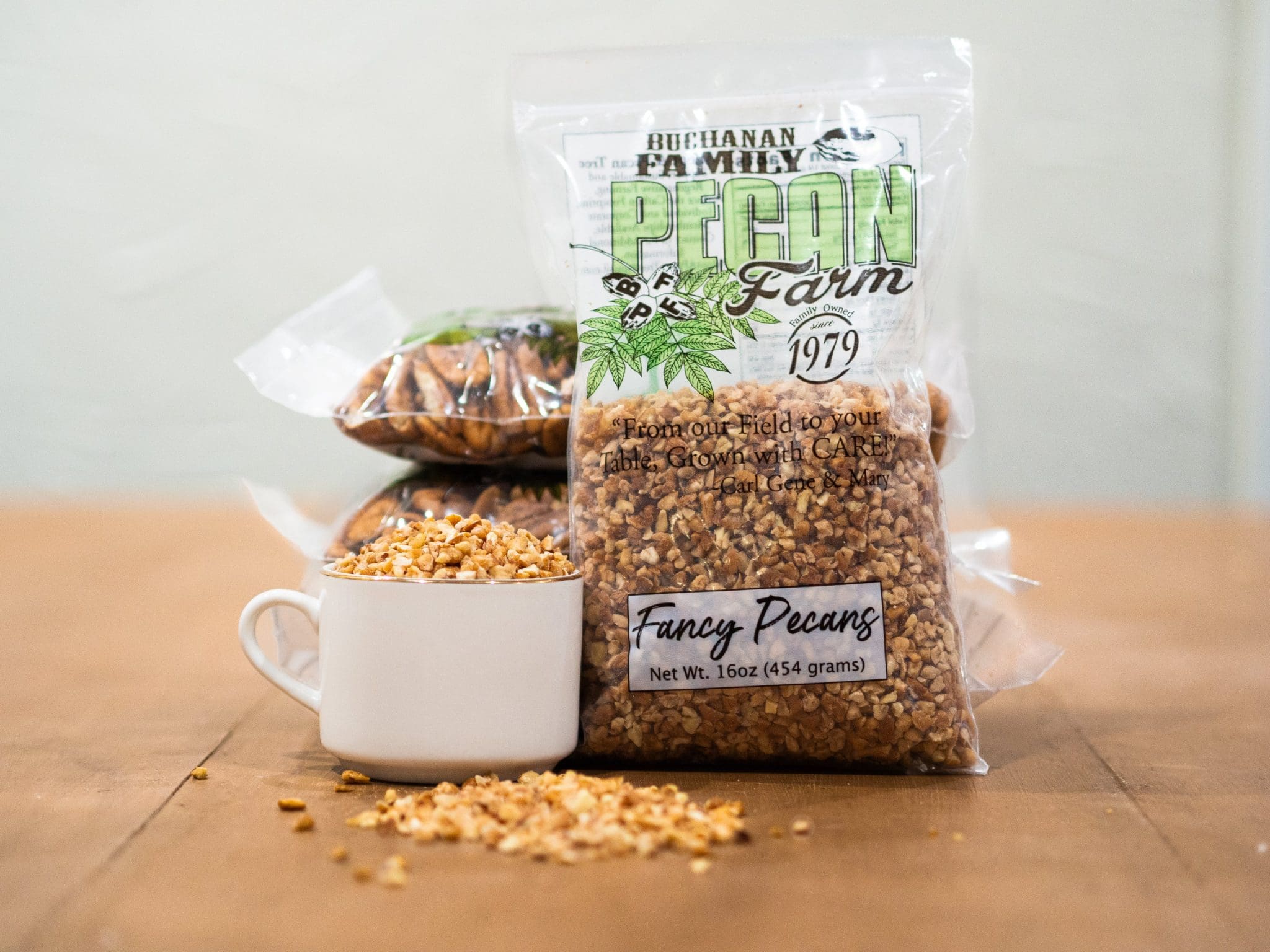 Raw Pecans – Small Pieces – Buchanan Family Pecan Farm