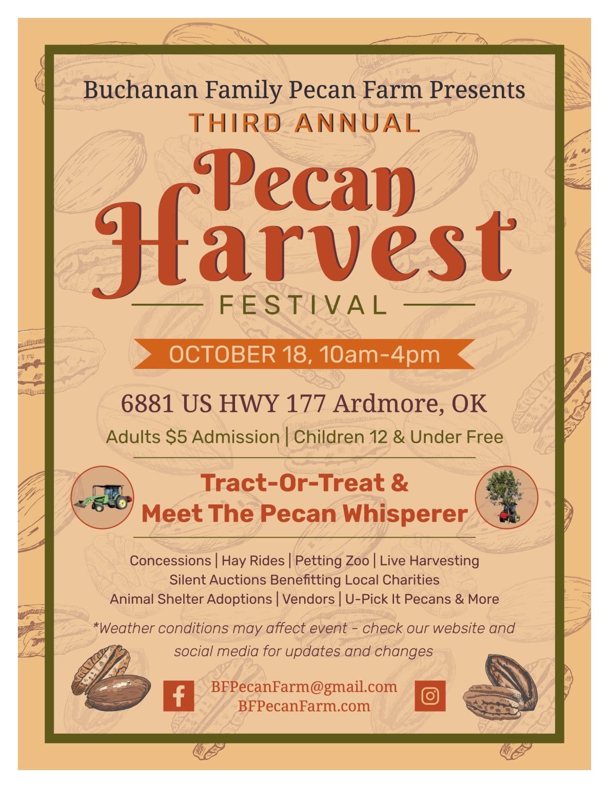 3rd Annual Pecan Harvest Festival – Buchanan Family Pecan Farm